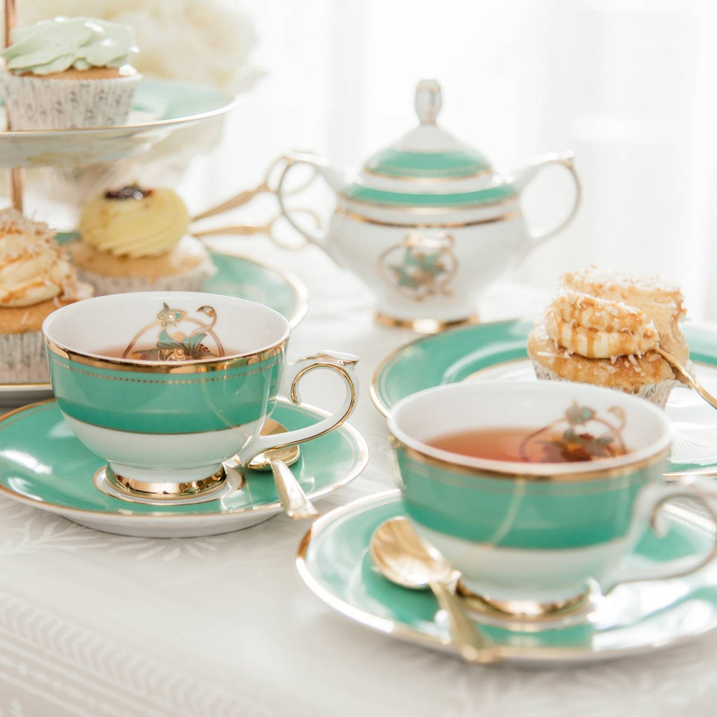 Luxurious Spring in Udaipur Tea Set | Handcrafted Elegance by Nishita ...